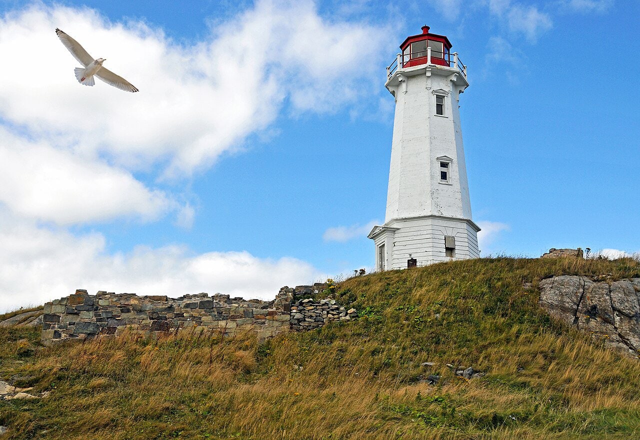 Louisbourg Lighthouse. Photo by Dennis Jarvis Wikimedia Commons - Earth ...